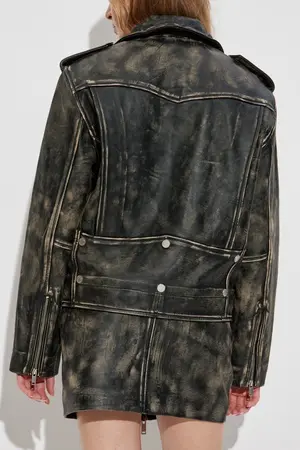 GESTUZ Gzrylee Leather Biker Jacket