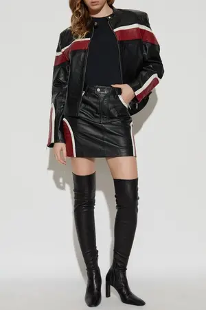 GESTUZ Gzyvette Leather Skirt