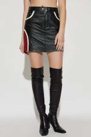 GESTUZ Gzyvette Leather Skirt