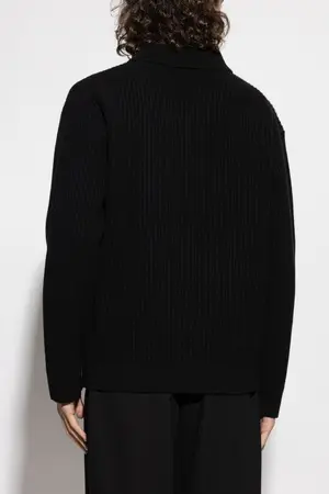 Maison Kitsuné Ribbed Sweater With Logo