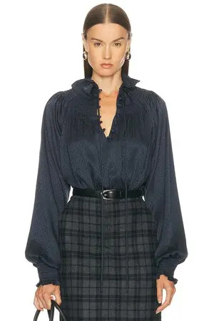 Burberry Long Sleeve Blouse