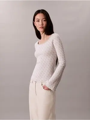 Calvin Klein Monogram Knit Sweater