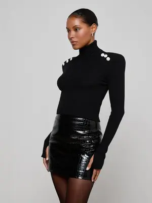 L'Agence Colette Cropped Turtleneck