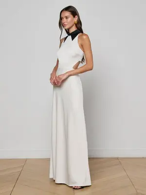 L'Agence Rossi Cutout Gown