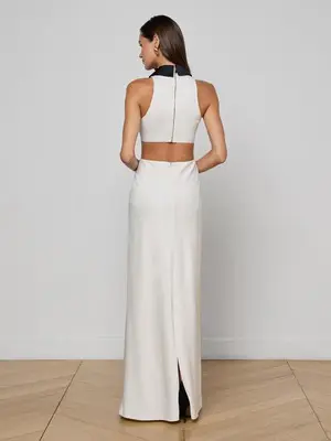 L'Agence Rossi Cutout Gown