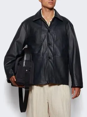 LEMAIRE Leather Workwear Jacket