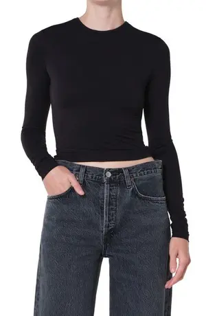 Women's Long Sleeve Cropped T-Shirts
