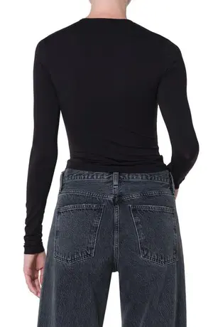 AGOLDE Dion Long Sleeve Crop T-shirt