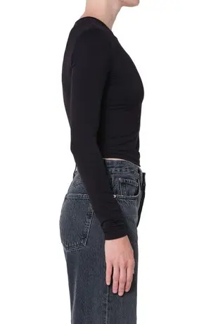 AGOLDE Dion Long Sleeve Crop T-shirt