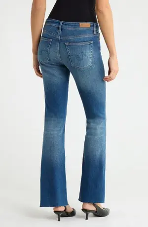 Ag Angel Low-rise Step Hem Bootcut Jeans