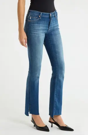 Ag Angel Low-rise Step Hem Bootcut Jeans