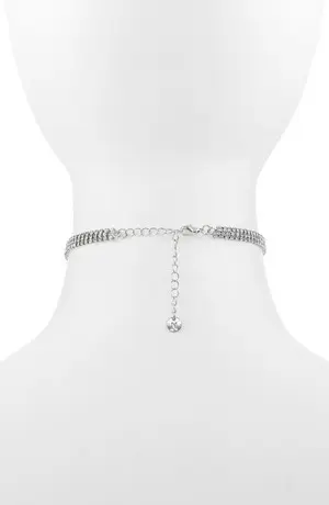 Bp. Sparkle Bow Choker Necklace