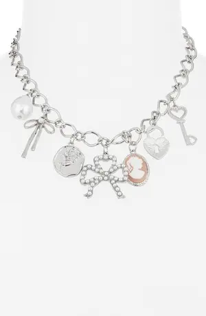 Bp. Bow Charm Chain Necklace