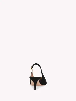 GIANVITO ROSSI Robbie Sling 55 - Black - Suede