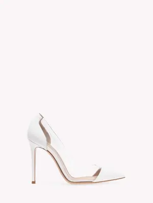 GIANVITO ROSSI Plexi Pumps - White - Patent