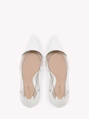 GIANVITO ROSSI Plexi Pumps - White - Patent