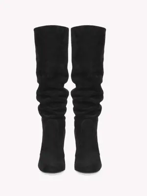 GIANVITO ROSSI Glen Suede Boots - Black Suede