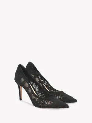 GIANVITO ROSSI Claudia 85 Pumps - Black - Lace