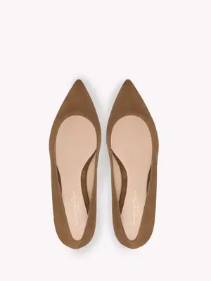 GIANVITO ROSSI Flat - Brown - Suede