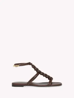 GIANVITO ROSSI Capua Gladiator Sandals - Brown - Nappa
