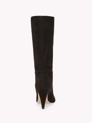 GIANVITO ROSSI Elise Suede Booties - Brown