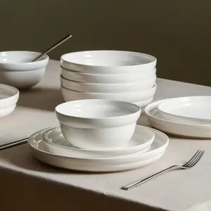STONE + LAIN Virtuo Porcelain 4-piece Bowl Set