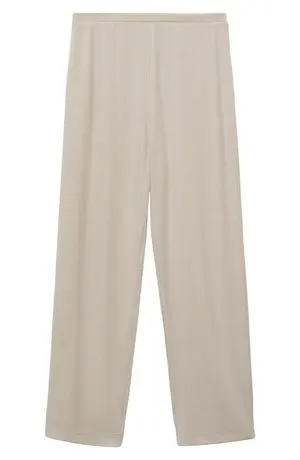 Mango Rib Pajama Pants - Light/pastel Grey