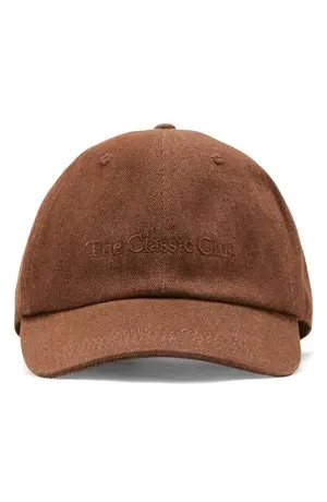 Mango Classic Club Baseball Cap Brown