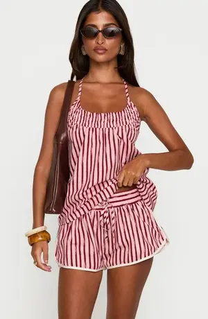 Princess Polly Striped Cotton Shorts
