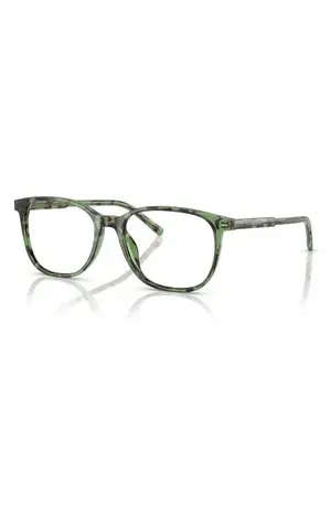 Dolce & Gabbana 51mm Pillow Optical Glasses - Havana Green/demo Lens