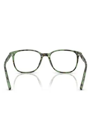 Dolce & Gabbana 51mm Pillow Optical Glasses - Havana Green/demo Lens