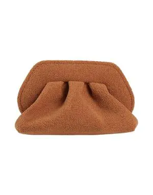 THEMOIRE Bouclé Clutch With Detachable Strap - Brown