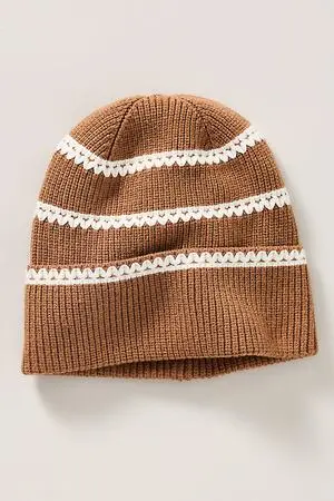Varley Contrast Stitch Beanie - Golden Bronze