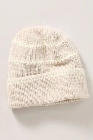 Varley Contrast Stitch Beanie - Silver Birch