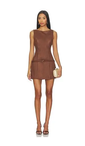 MORE TO COME Rileigh Mini Dress - Brown