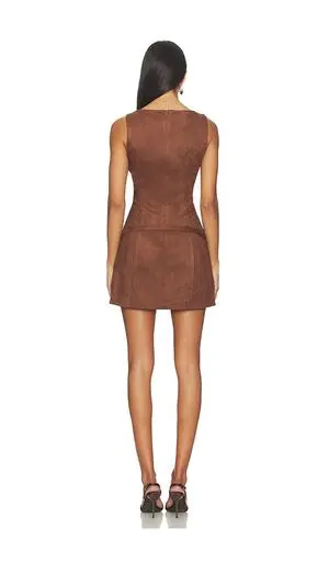 MORE TO COME Rileigh Mini Dress - Brown