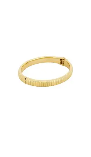 Ettika Ribbed Stacking Bangle Bracelet - Gold