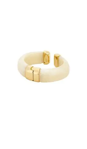 Ettika Liquid Resin Cuff Bracelet - Beige & Gold