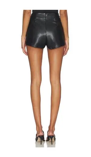 Superdown Faux Leather Skort