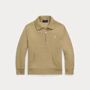 Ralph Lauren Fleece Collared Sweatshirt - Classic Khaki