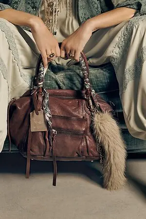 Free People Fluffy Tail Bag Charm - Oatmeal