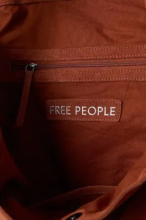 Free People Suzie Suede Slouch Tote Bag - Between Brown