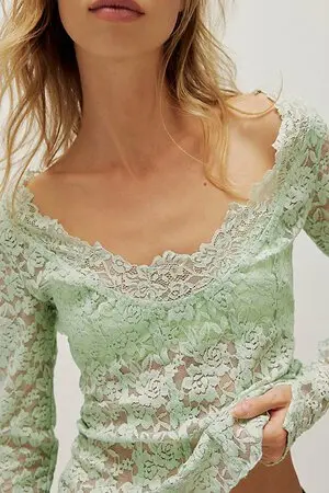 Free People All Night Long Sleeve - Seafoam