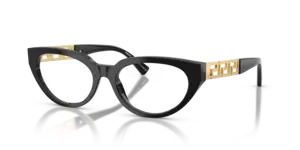 Versace Full Rim Cat Eye Frame Noir