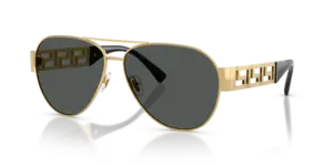 Versace Ve2289 Aviator Sunglasses - Or