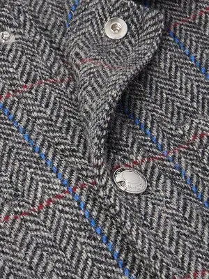 Thom Browne Checked Herringbone Wool Jacket