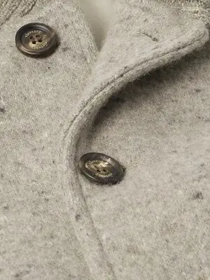 Eleventy Shawl-collar Wool And Cashmere-blend Bomber Jacket