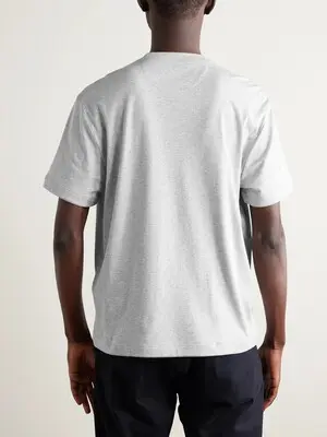 Eleventy Cotton And Modal-blend Jersey T-shirt - Gray