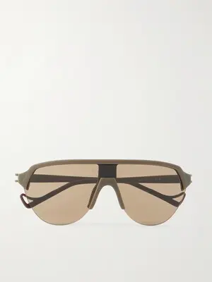 DISTRICT VISION Nagata Speed Blade D-frame Sunglasses - Neutrals