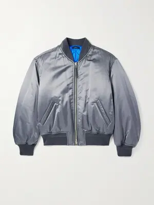 Men's Silver Bomber Jackets